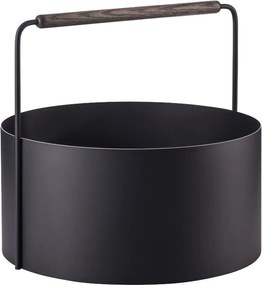 Koš na dřevo Blomus ASHI P.45cm černo hnědý