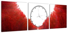 Obraz - Cesta k lásce (s hodinami) (90x30 cm)