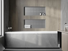 Mexen X-Wall-NR nástěnná police bez límce 75 x 30 cm, inox - 1911753010