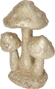 Dekorace Golden Mushrooms 12cm