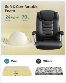 Ergonomická kancelářská židle, výškově nastavitelná otočná židle
