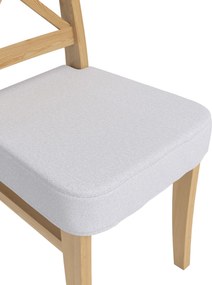 Sedák na židli IKEA Ingolf barva šedá látka pletený vzor