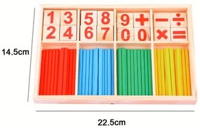 Montessori dřevěné hračky - počítací tyčinky