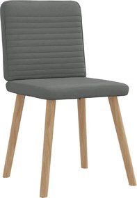 Otočné jídelní židle 6 ks tmavě šedé textil 3315515