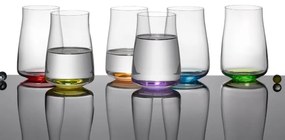 Crystalex - Bohemia Crystal Crystalex sklenice na nealko Alex Rainbow fresh 400 ml, 6 ks (mix barev)