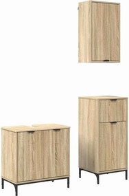 Sada koupelnového nábytku 3 ks Sonoma dub 39,5 x 36 x 88 cm 3393105