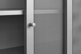 Designová skříňka Taiyanna 140 cm šedá