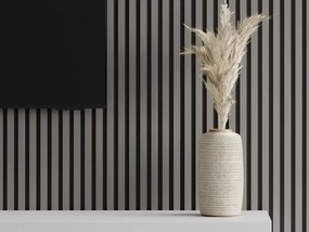 Mexen Lam-F, akustické stěnové lamely 275 × 30 cm, plstěný podklad 8 mm, technická dýha, dub ocelový, S105-275307-3015-006