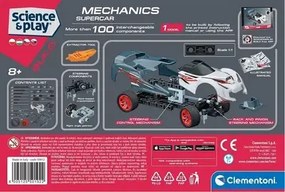 Clementoni SciencePlay Mechanics: Závodní auto Supercar / 100 dílků /