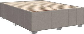 Rám postele bez matrace taupe 140 x 200 cm textil 3284843