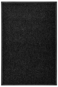 vidaXL Rohožka pratelná černá 60 x 90 cm