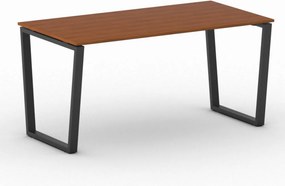 Kancelářský stůl PRIMO IMPRESS, 160x80 cm, černá podnož, třešeň