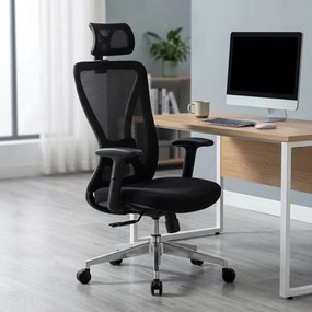 Kancelářská ergonomická židle Neoseat NICOLE — černá, nosnost 150 kg