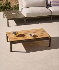 Zahradní konferenční stolek z teakového dřeva 57x91 cm Sorells – Kave Home