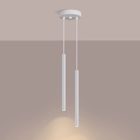 Sollux Lighting Závěsná lampa ARCHE 2P bílá