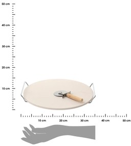 Prkénko na krájení pizzy Round, kámen, (FI) 33 cm