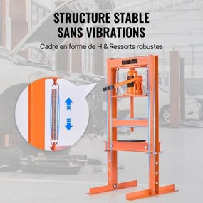 Hydraulický dílenský lis 6 tun s lisovacími deskami Stolní lis s rámem ve tvaru