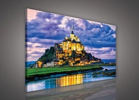 Postershop Obraz na plátně: Mont Saint-Michel - 75x100 cm