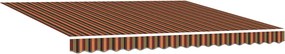 Stahovací markýza Žlutá a oranžová 400 × 350 cm 3330747