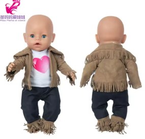 Šatičky, sety a soupravy pro panenky American girl a Baby Born Varianta: A20 hnědý set