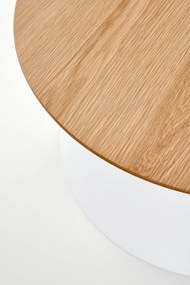 Konferenční stolek- AZZURA- Přírodní / Bílý