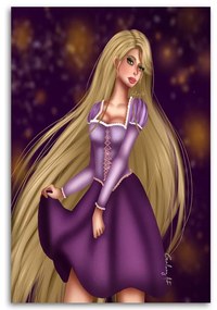 Gario Obraz na plátně Rapunzel - Crislainy Reis Silva Rozměry: 40 x 60 cm