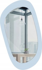 Zrcadlo Nepravidelné s organickým rámem pro vizáž Modrá záře