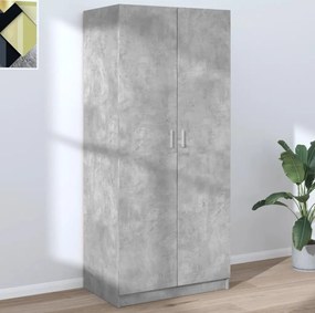 vidaXL Šatní skříň 80 x 52 x 180 cm dřevotříska [815353] Barva: šedá sonoma