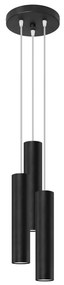 Sollux Lighting Závěsné svítidlo LAGOS 3P Černá