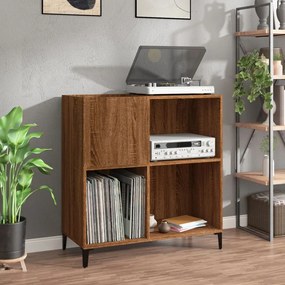 Skříňka Na Lp Desky Hnědý Dub 84,5X38X89 Cm Kompozitní Dřevo