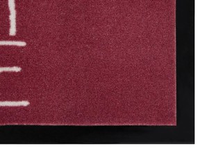 Hanse Home Collection koberce Protiskluzová rohožka Printy 105380 Brick red ROZMĚR: 45x75