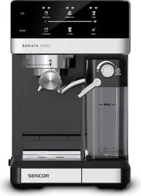 SENCOR SES 4060BK černá / Pákový kávovar / 1350W / 20 bar / 1.8 l / na