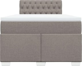 Box spring postel s matrací taupe 120x200 cm textil 3285866