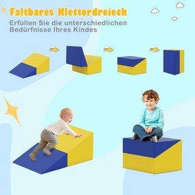 Costway 7 kusová sada lezeckých bloků z pěny. Měkká tělocvična vyrobená z PU