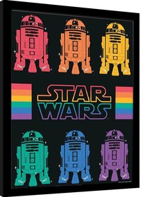 Obraz na zeď - Star Wars Pride - R2D2 Rainbow