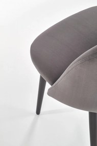 Čalouněná židle Ilija šedá/černá