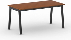 Jednací kancelářský stůl PRIMO BASIC, 160x80 cm, černá podnož, třešeň