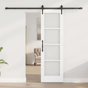 Posuvné dveře ORKDAL 61 x 198,5 cm Masivní borové dřevo a sklo 3332462