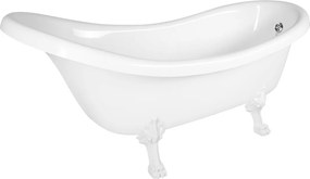 Polysan RETRO vana volně stojící 174,5 x 82 x 80,5 cm nohy bílé litý mramor bílá 43378