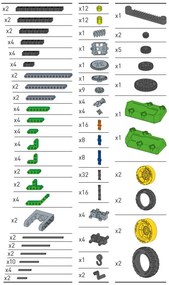Mechanická laboratoř - Farmářský traktor - 10 modelů - 200 dílků