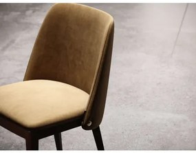 Jídelní židle INGRID DOMKAPA 81cm cotton velvet, zlatohnědá DOMKAPA 141422