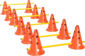 Agility set pro psy 6dílné agility vybavení pro výcvik psů Zásuvná sada překážek s 12 kužely 6 překážek Přepravní taška