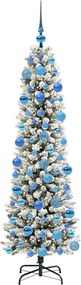 Umělý vánoční stromeček Bílá 180 cm PVC, kov a plast 3396112