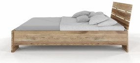 Dubová postel Sandemo - zvýšená - retro olej  , Dub retro, 160x200 cm