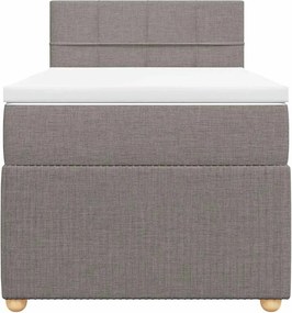 Box spring postel s matrací taupe 80x200 cm textil 3289587