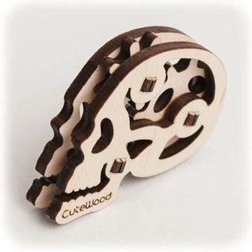 CuteWood Dřevěné 3D puzzle Lebka