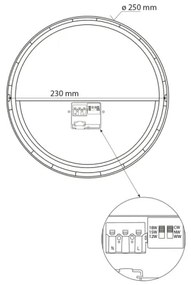 LED svítidlo McLED Calvia 18 12/15/18W CCT 3000/4000/6000K IP65 bílá/černá/stříbrná ML-411.011.42.0
