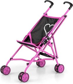 Dětský golfový kočárek pro panenky Milly Mally Julia Prestige Black