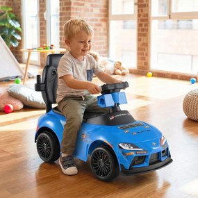 Costway 3 v 1 Tlačný vůz s madlem Tlačný vůz s ochrannou tyčí a úložným