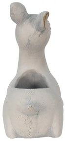 Cementový květináč ve tvaru srnečky – 23x11x21 cm